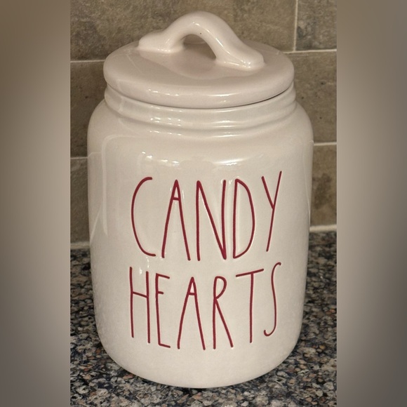 Rae Dunn | Kitchen | Rae Dunn Candy Hearts Ceramic Canister | Poshmark